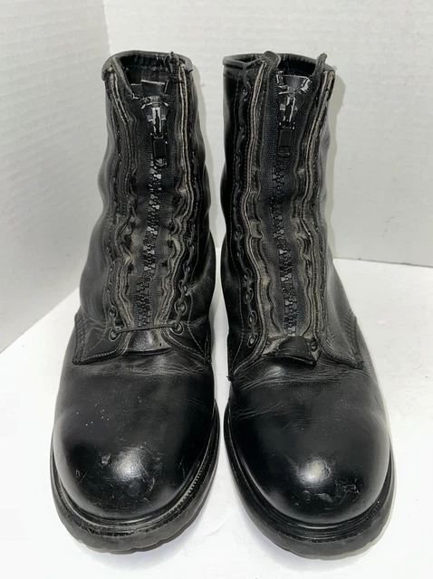VTG RED WING Zip Up Firefighter Combat Boots Steel Toe USA Men's Sz 12 ...