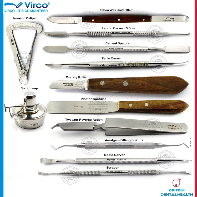 LABORATORY SET WAX Murphy Cutter Zahle Beale Lecron Carver Spatulas ...