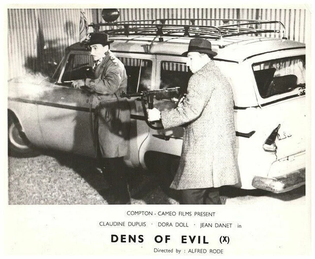 DENS DE EVIL Original Lobby Carte Gangsters Firing À Armes Français ...