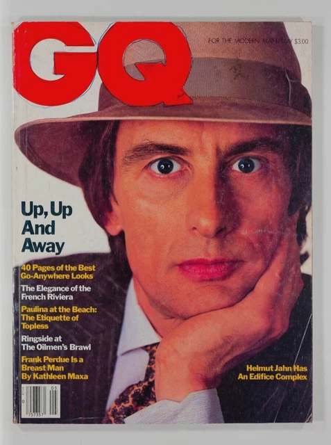 HELMUT JAHN PAULINA Porizkova RALPH STEADMAN GQ May 1985 JEFF AQUILON ...