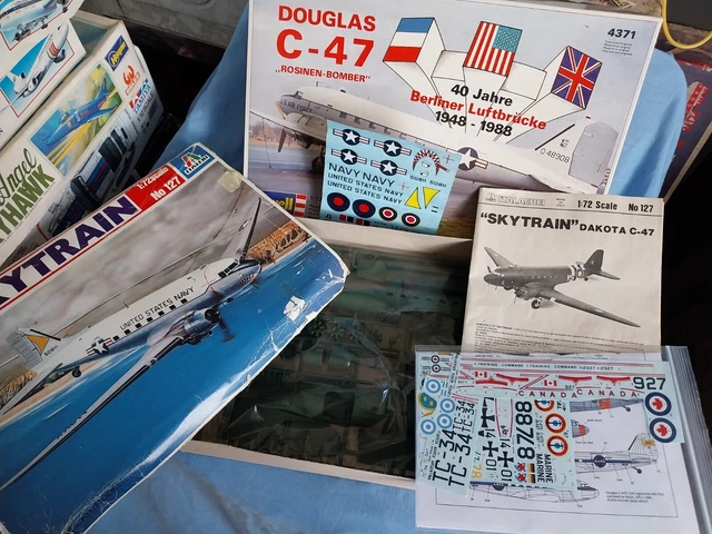 ITALERI 1/72 DOUGLAS C-47 Skytrain DC3 Dakota model aircraft kit ...