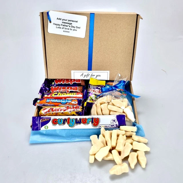 CHOCOLATE AND SWEET HAMPER gift box Dad Grandad His Birthday Well ...