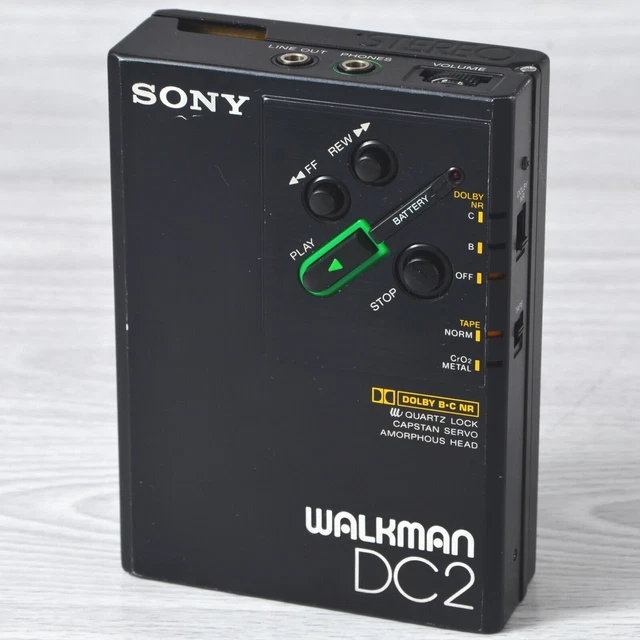 SONY WALKMAN WM-DC2 Portable Cassette Player Black, repaired TY307 £ ...