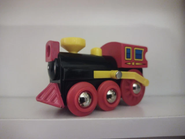 BRIO 33537 OLD Steam Engine Far West vintage wooden railway toy train ...