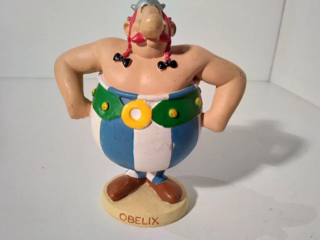 PLASTOY OBELIX RESIN Figure Asterix Obelix Uderzo Goscinny 1/12 14cm £ ...