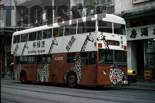 35MM SLIDE HONG KONG KMB Kowloon Motor Bus D680 BG7695 1976 Original £ ...