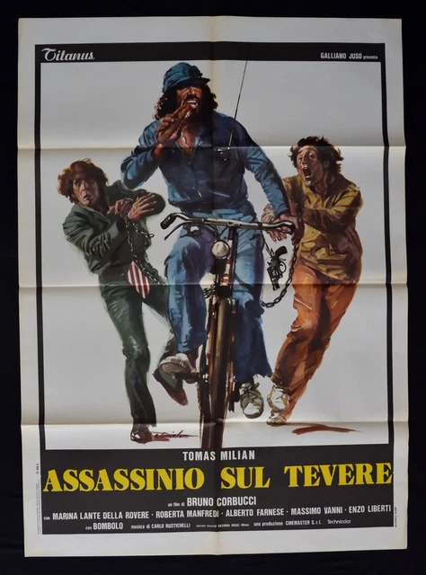 MANIFESTO ASSASSINIO SUL TEVERE tomas milian corbucci bombolo vanni ...