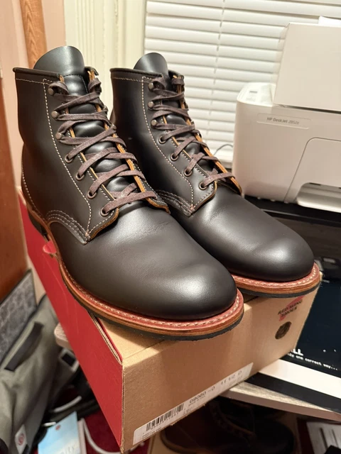 RED WING HERITAGE 9060 Flat Box Beckman Boot 11.5D Black Klondike ...