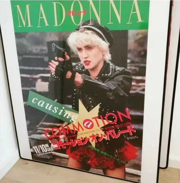 MADONNA CAUSING A Commotion Japan Promo Poster Who's That Girl Display ...