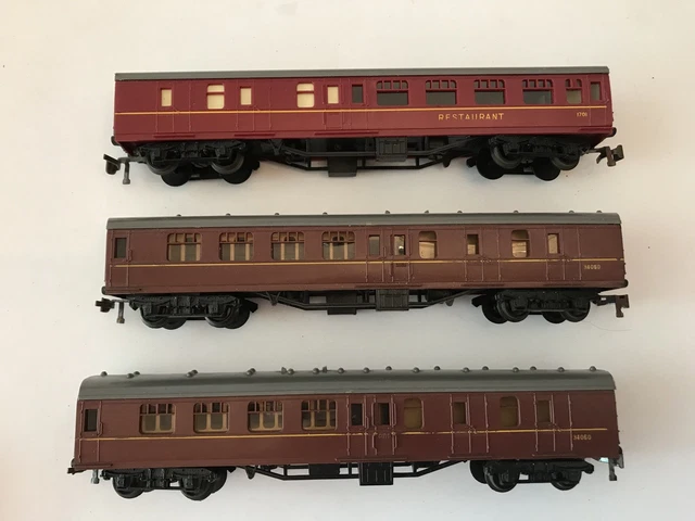 JOUEF HO GAUGE Maroon Coaches x3 £10.77 - PicClick UK