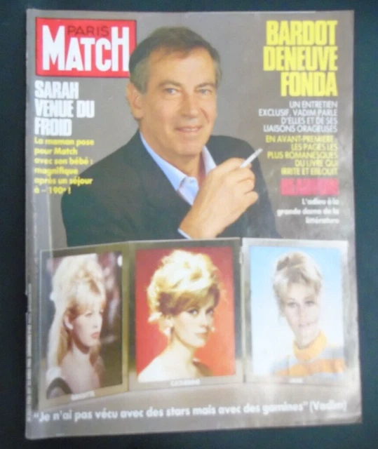 PARIS MATCH N° 1926 25 avril 1986 Roger Vadim Simone de Beauvoir Mode ...