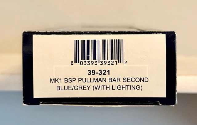 BACHMANN 39-321 MK1 BSP Pullman 'Nightcap Bar' BR Blue & Grey Coach OO ...