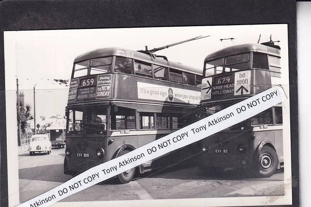 LONDON TRANSPORT - K2 Type Trolley Bus - No. 1309 On Route 659 - Photo ...