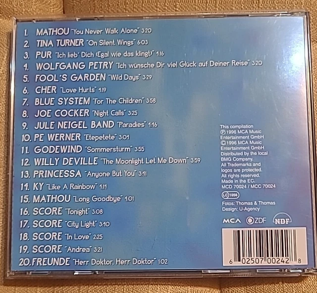 FREUNDE FÜRS LEBEN-DIE schönsten Songs zur ZDF-Serie (1996) Mathou, Tina .. [CD] EUR 1,99 ...