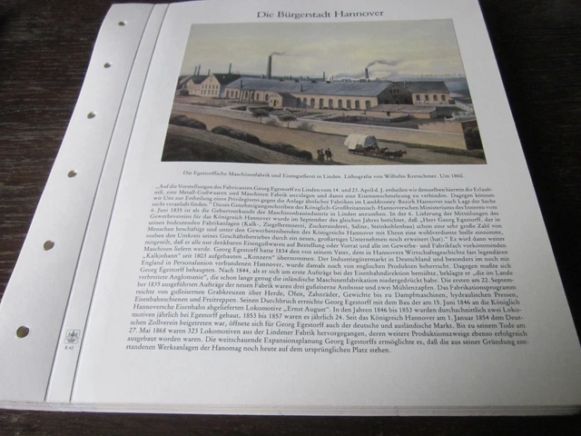 HANNOVER ARCHIV 7 Bürgerstadt 42 Egestorffsche Machinenfabrik Linden ...