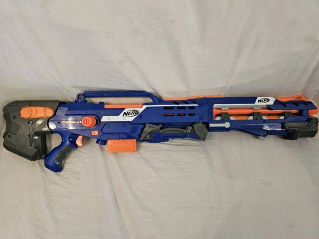 NERF N-STRIKE LONGSHOT CS-6 Bolt Action Blaster Blue £24.59 - PicClick UK