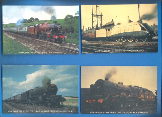 10 BLANK BACK Railway Postcards.46203,Lner 2509,Lms 5531,5596,5691 ...