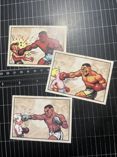 MIKE TYSON VS Jake Paul Full Set Of 3 Trading Cards Signed By Artist ...