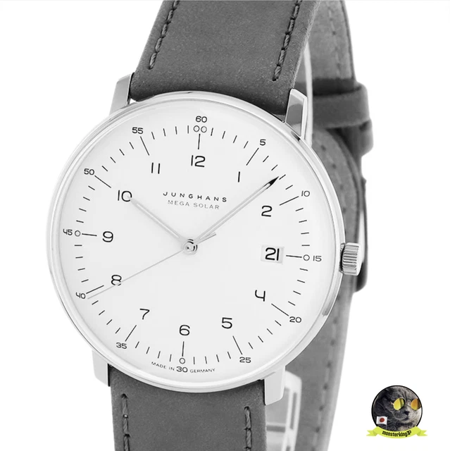 JUNGHANS MAX BILL Mega Solar 059/2021.02 Saphir 38mm Herren Uhr NEU EUR 1.023,28 - PicClick DE