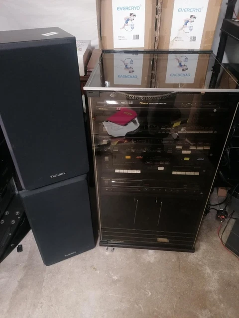 TECHNICS HIFI STACK System with Cabinet + Speakers- CS L36 £99.99 ...