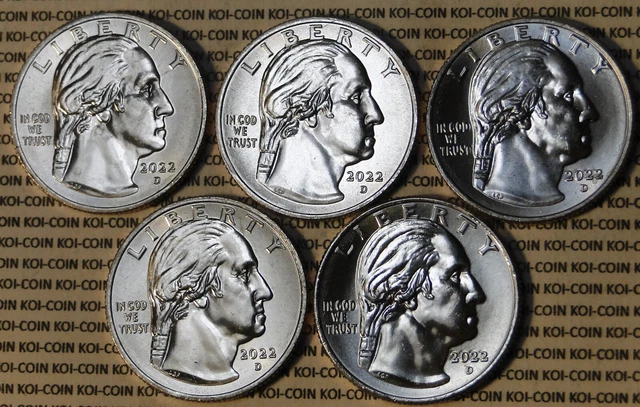 BU UNITED STATES 2022 D 5x American Women Quarters quarter 25 cent ...