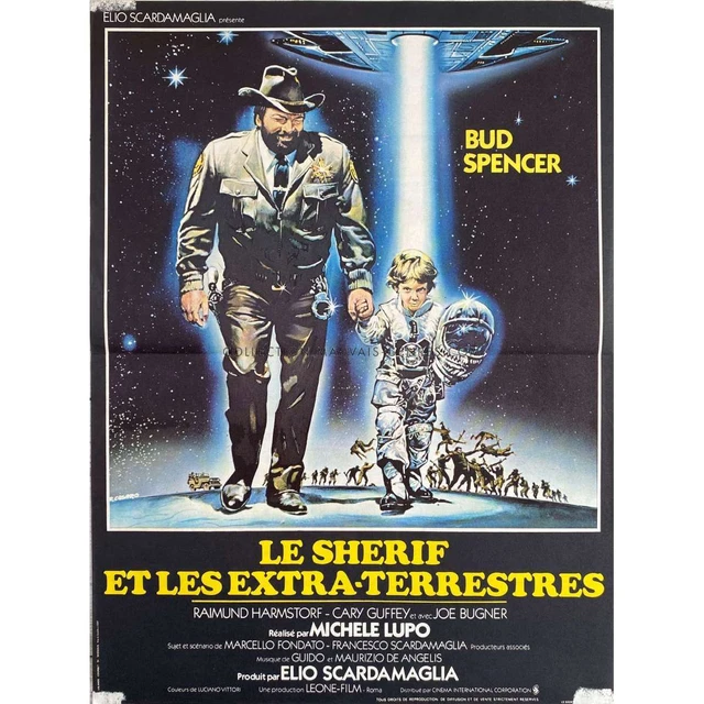 LE SHERIF ET LES EXTRA-TERRESTRES Affiche de cinéma - 40x54 cm. - 1979 ...