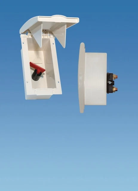 FLUSH FITTING RECTANGULAR Box with Battery Master Switch for Motor ...