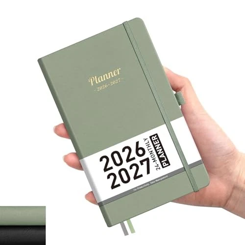POCKET CALENDAR 2026-2027 for Purse, Monthly Planner 2026-2027, Sage ...
