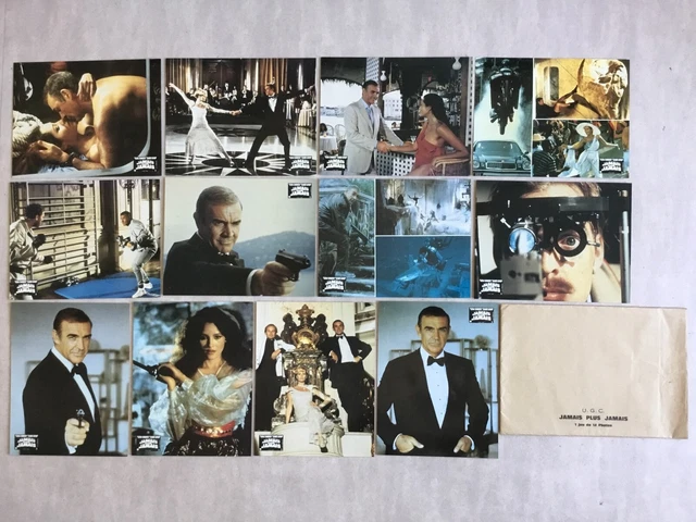 JAMAIS PLUS JAMAIS - 12 photos originales cinéma (EO 1983) Bond 007 Lobby Cards EUR 90,00 ...