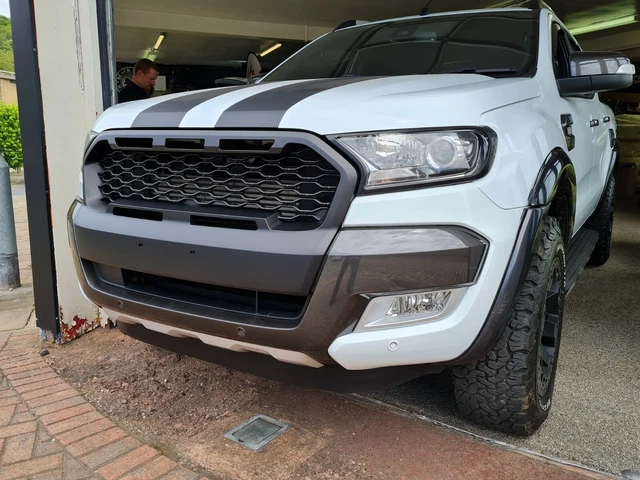 FORD RANGER FRONT GRILL raptor style 2019+ MATT BLACK £139.99 - PicClick UK