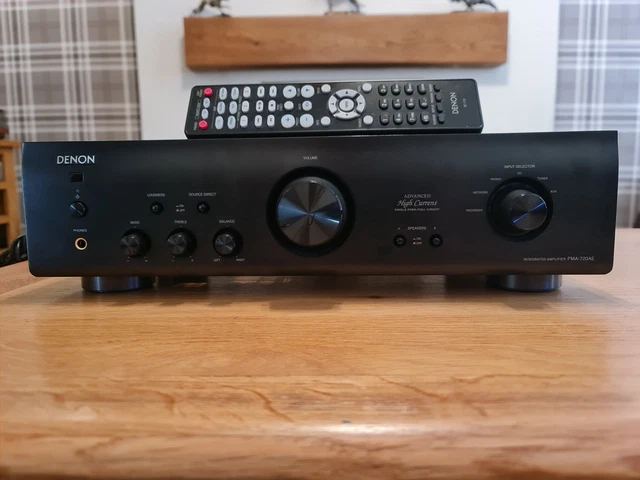 DENON PMA-720AE HIFI Integrated Amplifier Black Superb Sound Immaculate ...