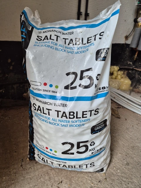 MONARCH ULTIMATE WATER Softener Salt Tablets, 25kg Food Grade £10.78 ...