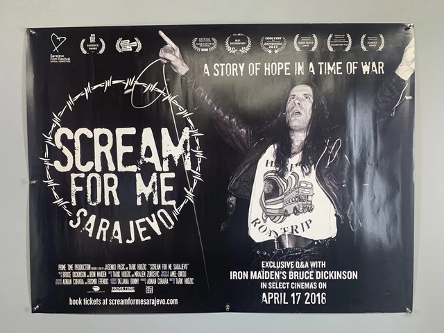 IRON MAIDEN BRUCE Dickinson Poster Original Promo Scream for Me ...