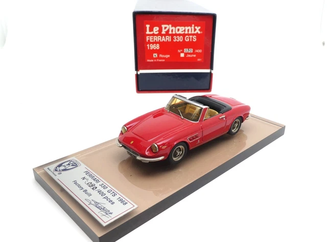 FERRARI 330GTS 1968 LePHOENIX 1:43 n/amr brauer bbr rgm cdl omf feeling ...