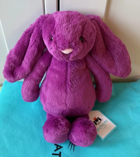 JELLYCAT LITTLE BASHFUL Allium Bunny, 100% Genuine, Proof Purchase Post ...