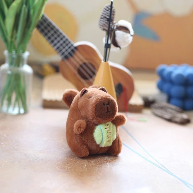 CUTE CAPYBARA PLUSH Keychain With Wings For Bag Decoration And ...