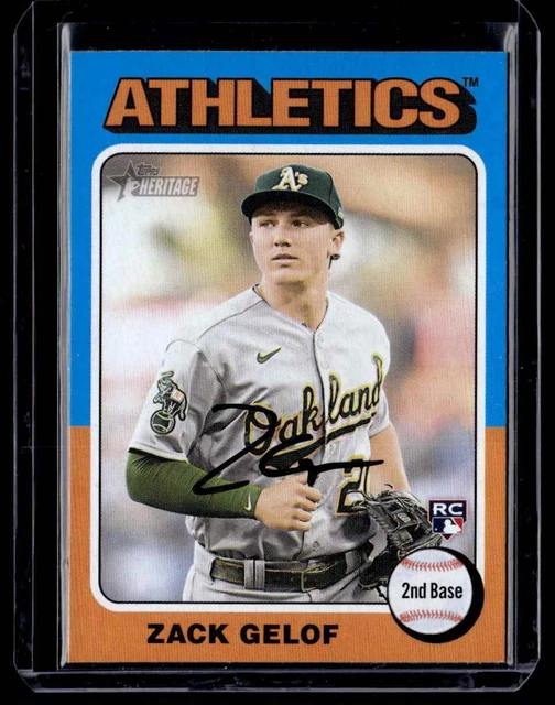 2024 TOPPS HERITAGE Zack Gelof RC Oakland Athletics #346 EUR 2,23 ...