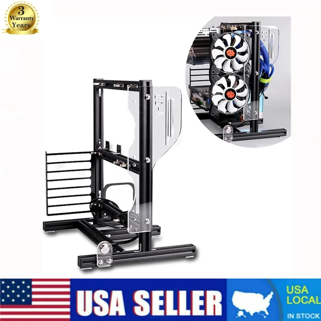 PC MOTHERBOARD FRAME Test Bench DIY ITX ATX MATX Open Air Case Fan ...