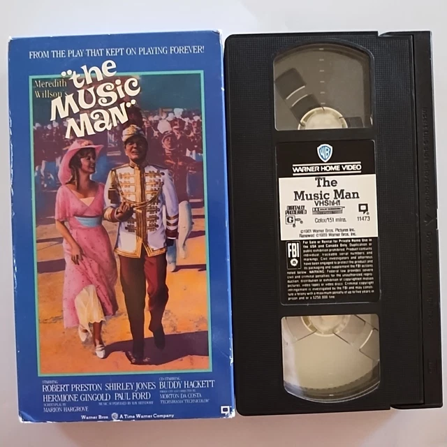 THE MUSIC MAN VHS VCR Video Tape Used Robert Preston Shirley Jones ...