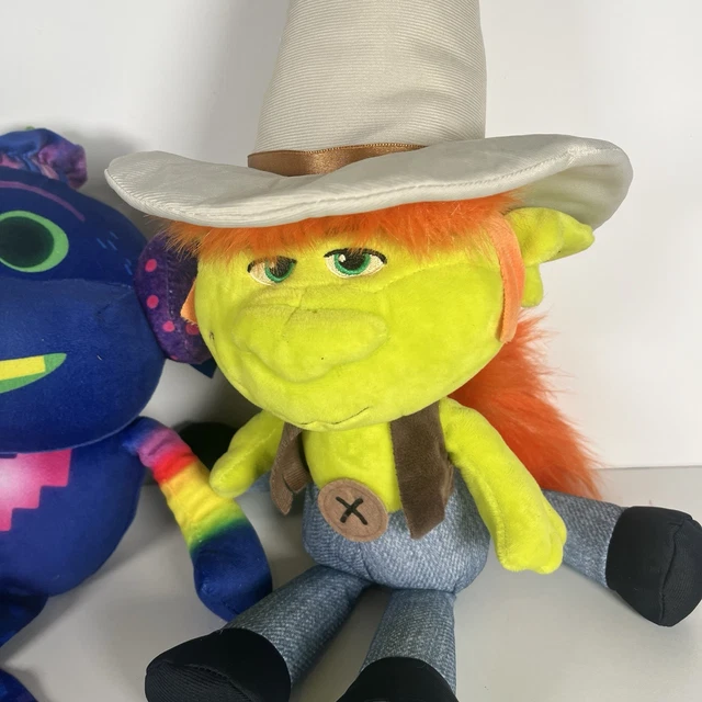 THE TROLLS WORLD Tour King Trollex & Hickory 12” Plush Toys 2x Great ...