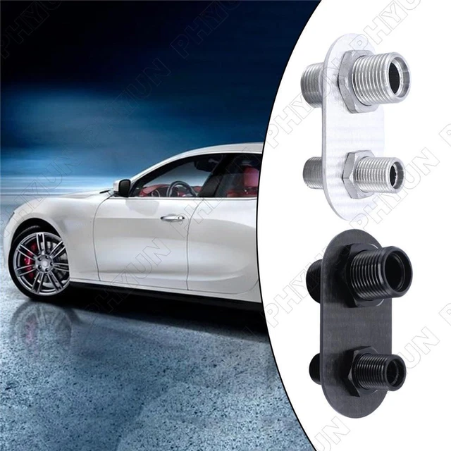 2-PORT BILLET ALUMINUM Firewall Heater&A/C Bulkhead Connector Hot Rod ...