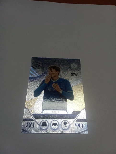 CARD CALCIATORI TOPPS 2026 Limited Edition Platinum Mctominay Napoli ...
