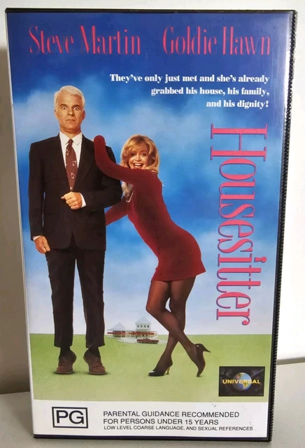 THE HOUSESITTER VHS VIDEO TAPE (1992) Goldie Hawn Steve Martin COMEDY, Free Post $22.95 ...