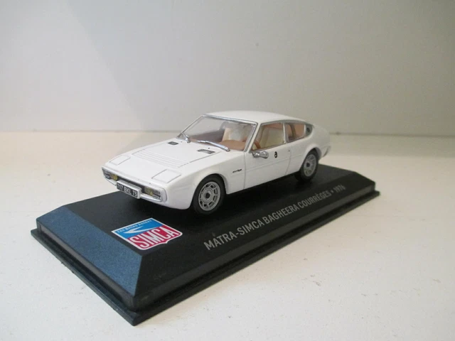 SIMCA MATRA BAGHEERA COURREGES Blanche White Weiss 1976 par IXO ALTAYA ...
