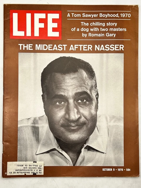 LIFE MAGAZINE OCT 9, 1970 Nasser's Death; Joe Paterno; Mid East Arab ...