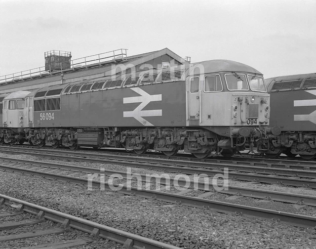 SHIREBROOK DEPOT CLASS 56 56094 1980's 6 x 7.5 cm Railway Negative ...