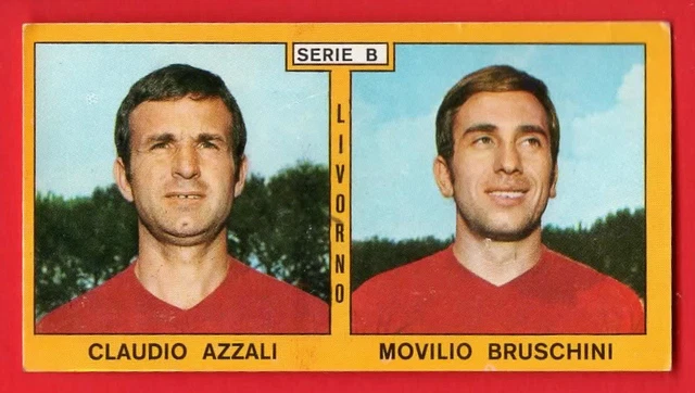 FIGURINA CALCIATORI PANINI 1969/70 - Recupero - Azzali/Bruschini - Livorno EUR 1,00 - PicClick IT