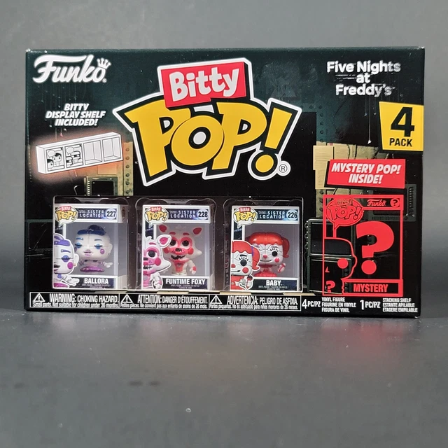FIGURINE FUNKO BITTY Pop FNAF Five Nights at Freddy's Ballora / Foxy 4 ...