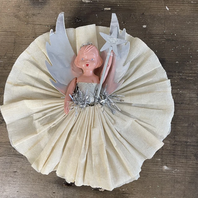 VINTAGE 1950’S CHRISTMAS Dibro Fairy/Angel Christmas Tree Topper £45.00 ...