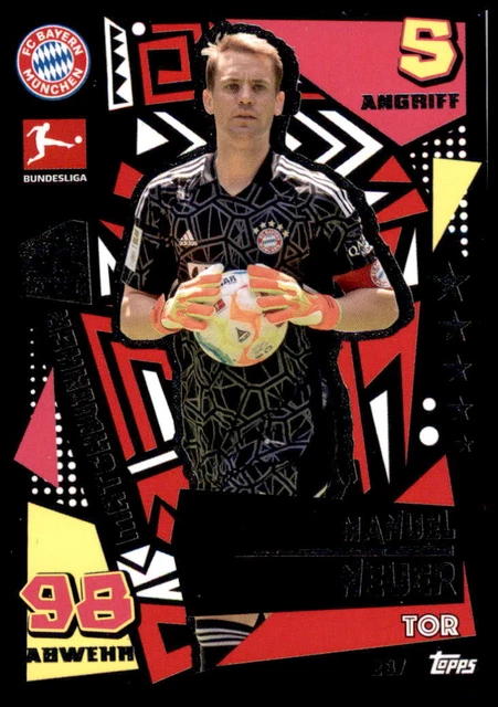 MATCH ATTAX BUNDESLIGA 2022/2023 card 287 - Manuel Neuer - match winner ...